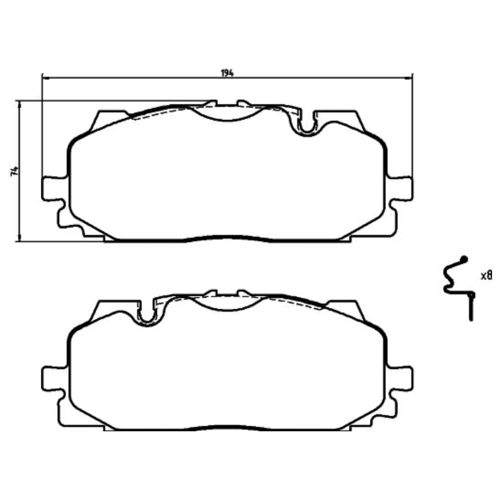 Pastillas Freno para auto ALLIED NIPPON ADB02443 | Lider