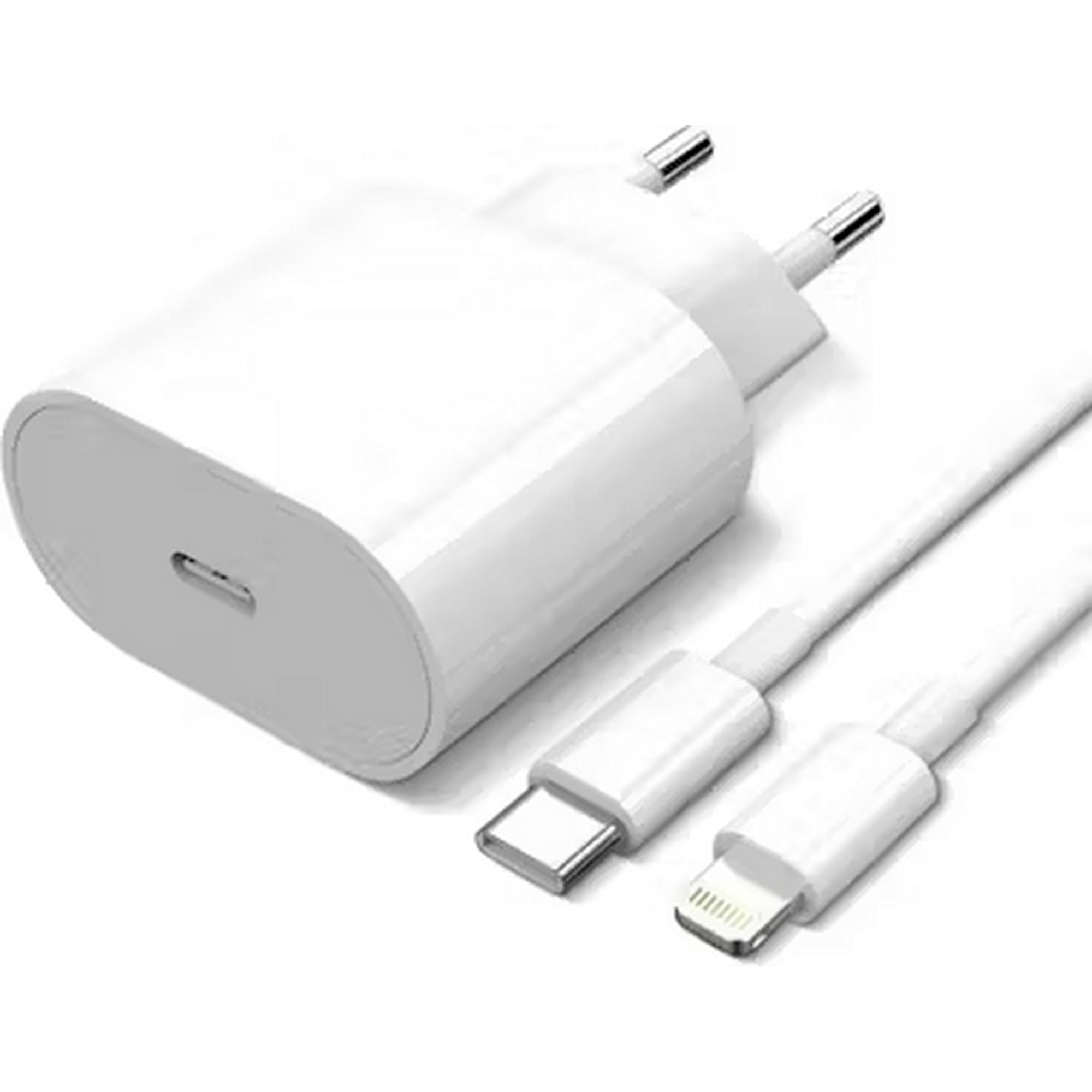 cargador completo para iphone 20W carga rapida con cable | Lider