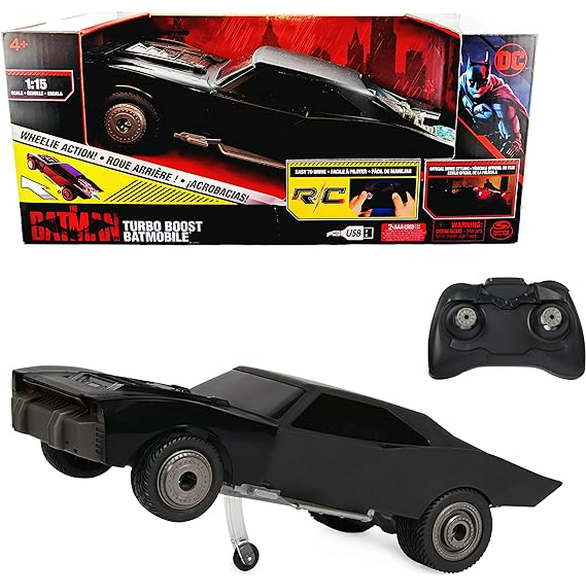 El Batman Turbo Boost Batmobile auto a control remoto | Lider