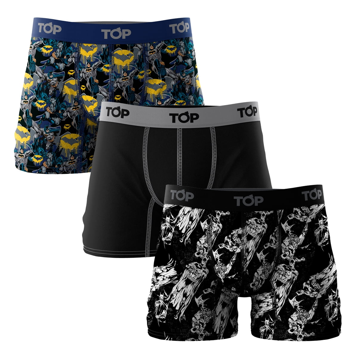 Bóxer Medio Microfibra Batman Pack 3 C2 Talla M | Lider