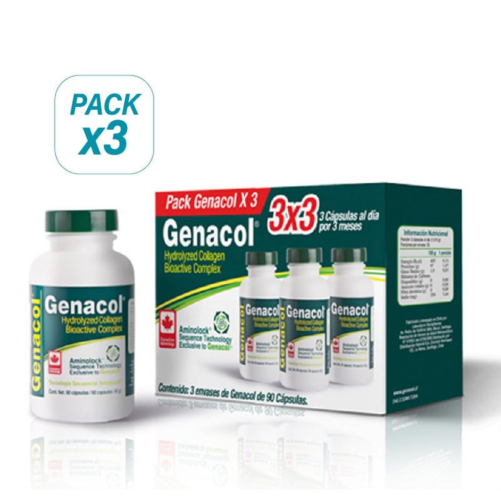 Pack Colágeno Genacol 3 Meses | Lider