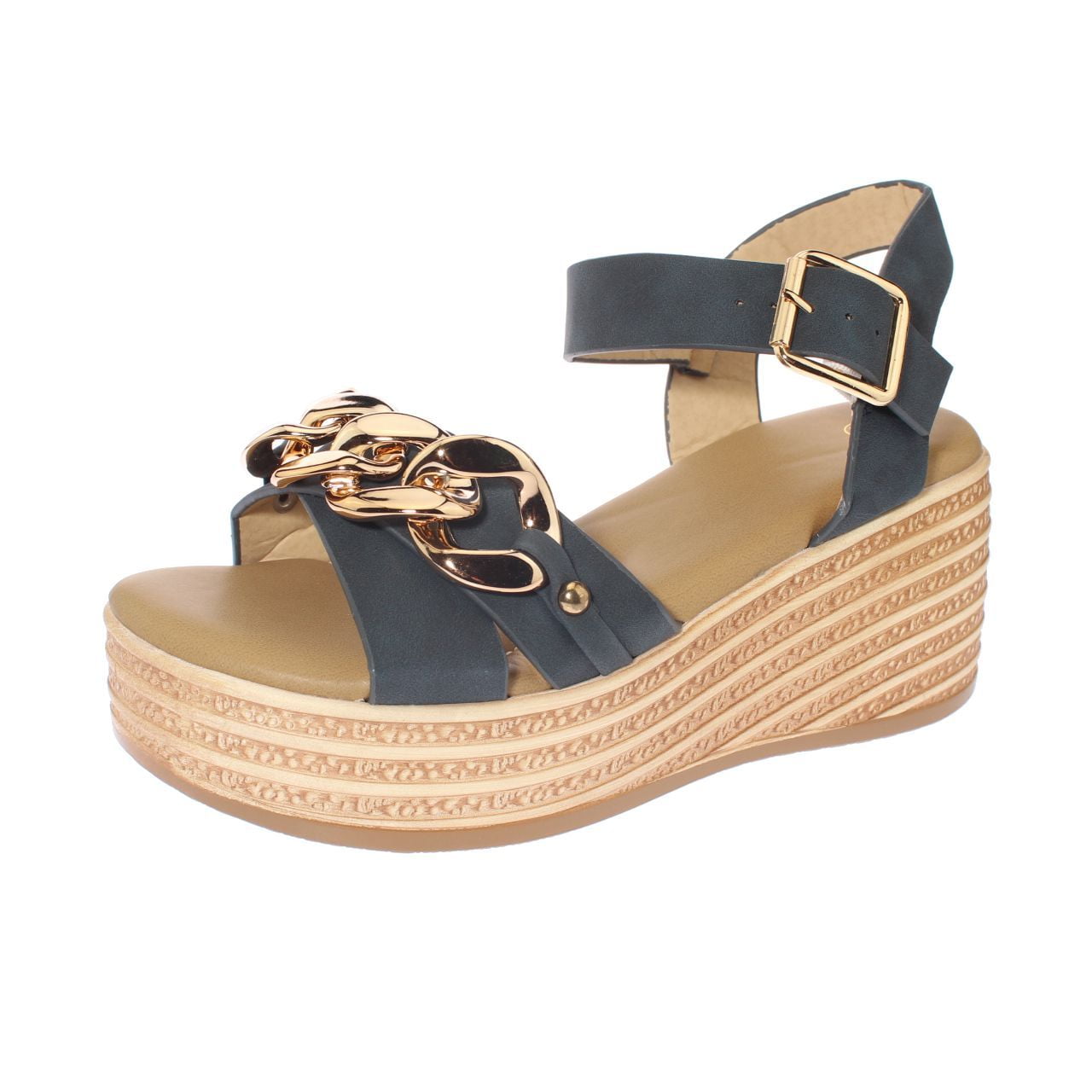 Sandalia Plataforma Navy Vía franca | Lider