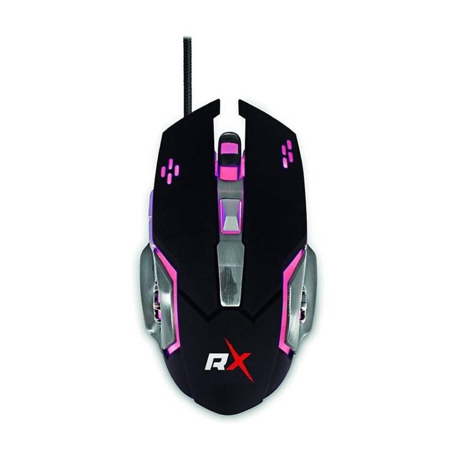 Mouse Gamer Pro Usb 5 Botones 3200 Dpi Rgb Negro | Lider
