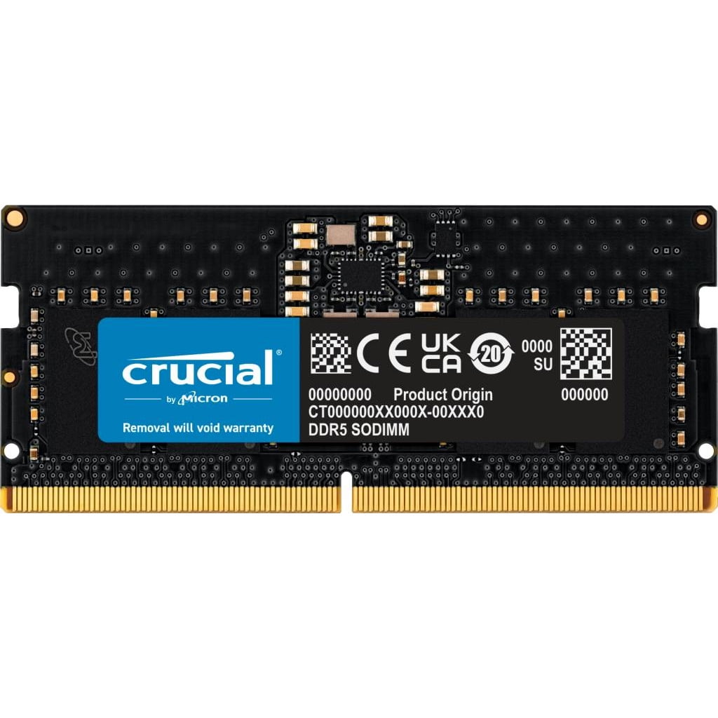 Memoria RAM para Notebook DDR5 8GB 5600MT/s Crucial, SODIMM, 1.1V/(5V ...