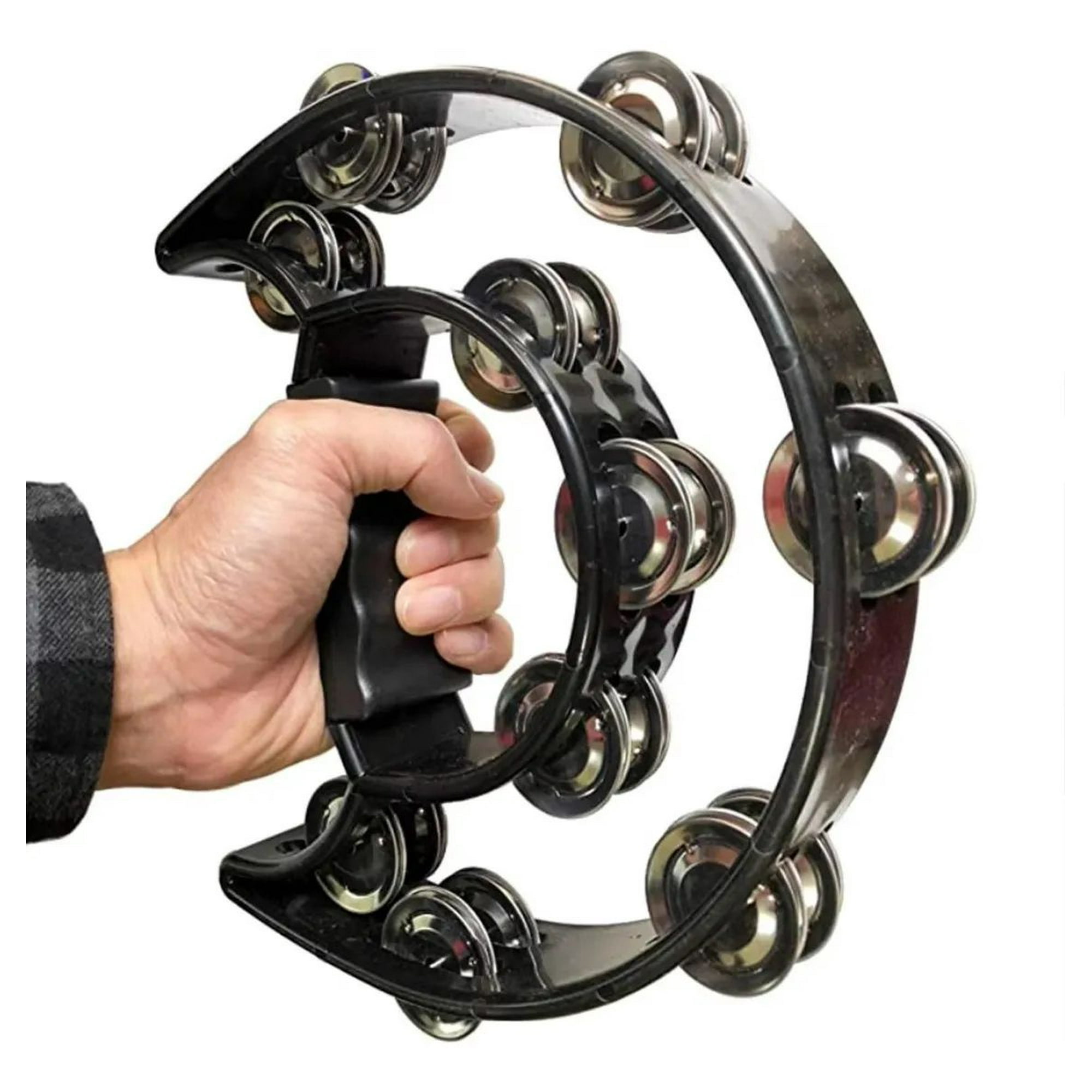 Pandero Musical Media Luna Hendrix Negro 20x20 cm | Lider