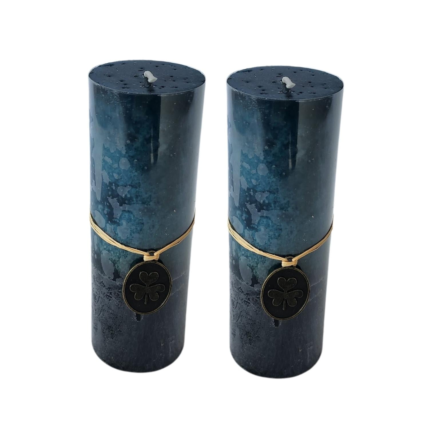 Vela Velon Cirio Alto 15Cm. Aromatico Pack 2 Unidades Azul azul | Lider