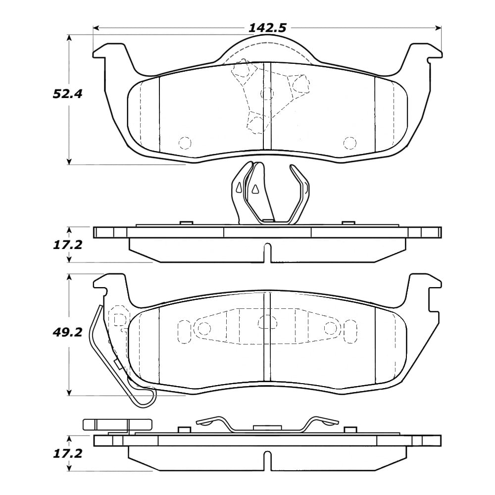 Pastillas Freno para auto PQPRO 500.10870 | Lider
