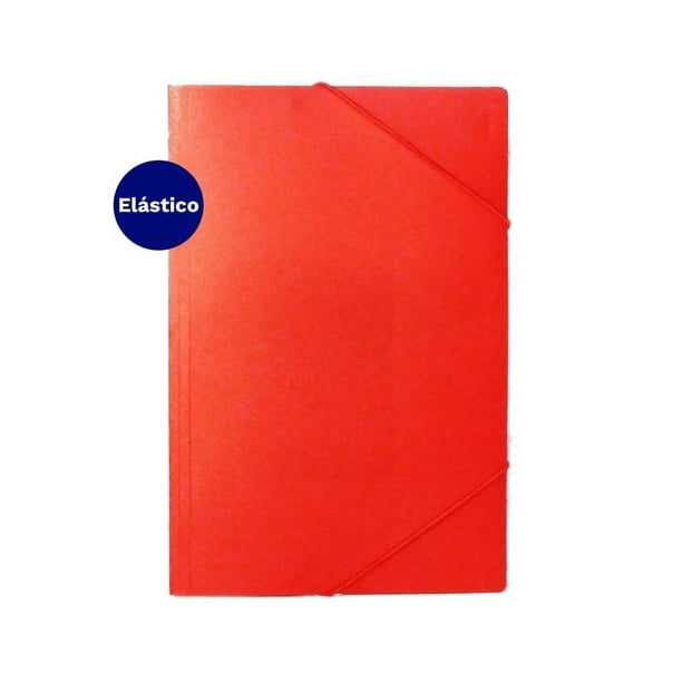 Carpeta Porta Documentos Con Elastico Oficio Roja Fultons | Lider