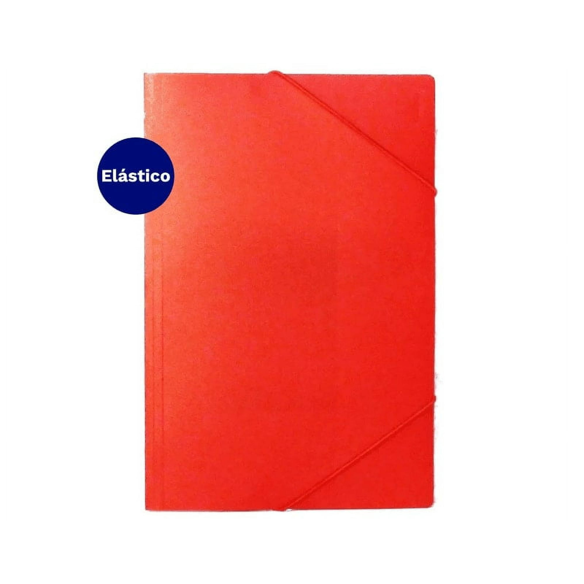 Carpeta Porta Documentos Con Elastico Oficio Roja Fultons | Lider