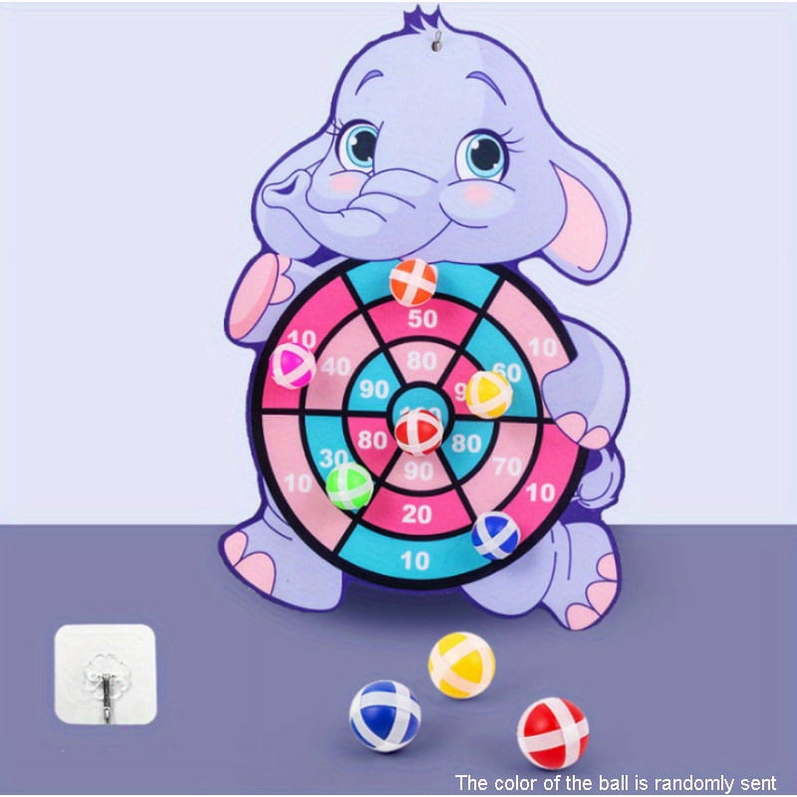 Children Cartoon Animal Dart Board Sticky Ball, Rabbit Family ...