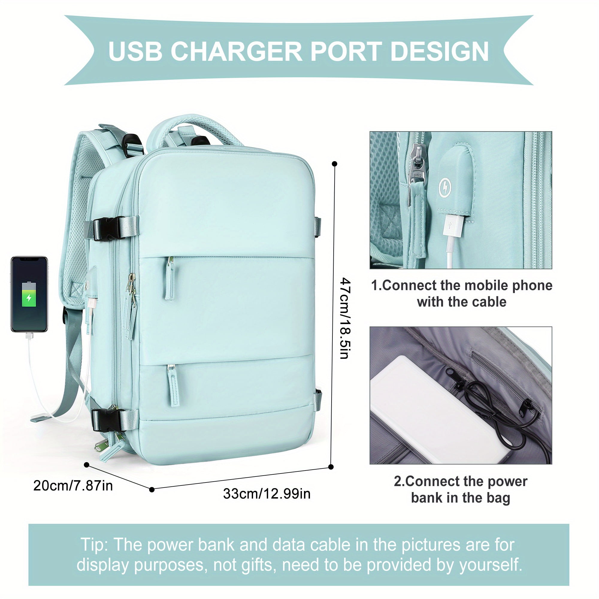 Travel in Style with our Large Waterproof Backpack for Women - Perfect ...