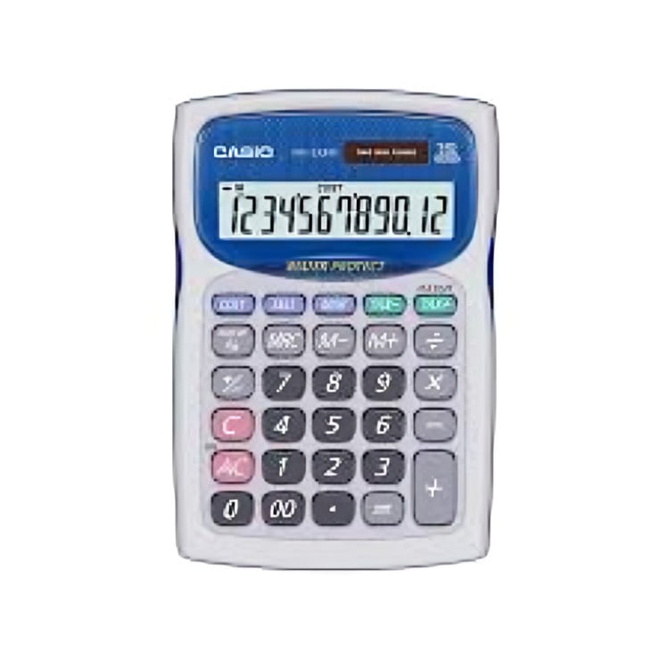 Calculadora CASIO tipo mini escritorio WD-220MS Gris | Lider