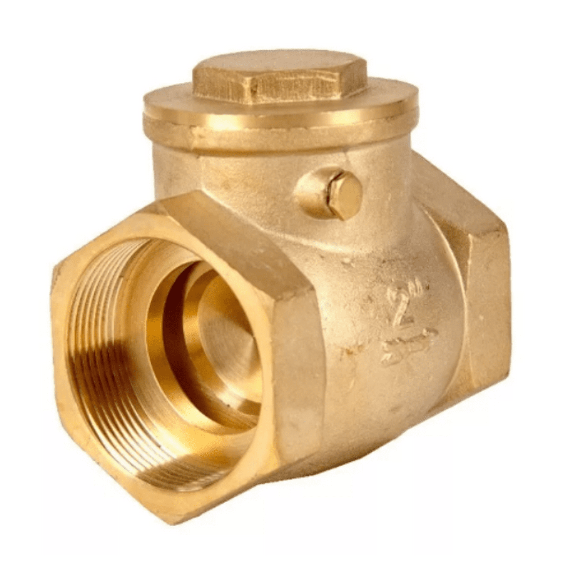 Válvula Retención Horizontal Chapaleta Bronce De 2 Pulgadas | Lider