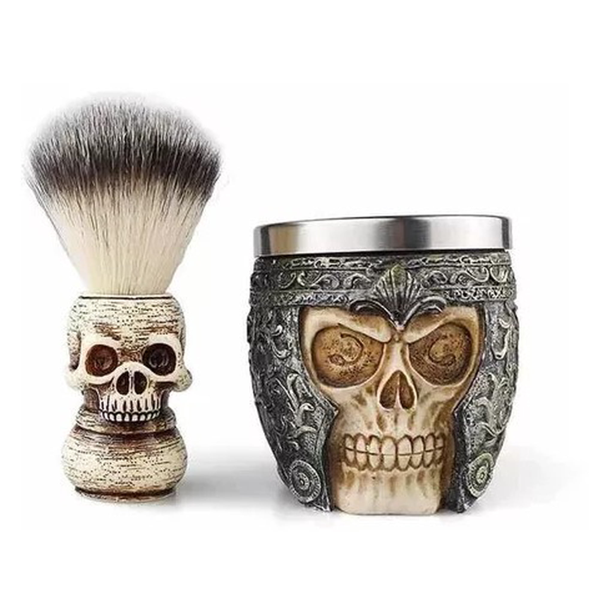 Brocha Para Afeitar Barba + Organizador De Tijeras Barberia | Lider