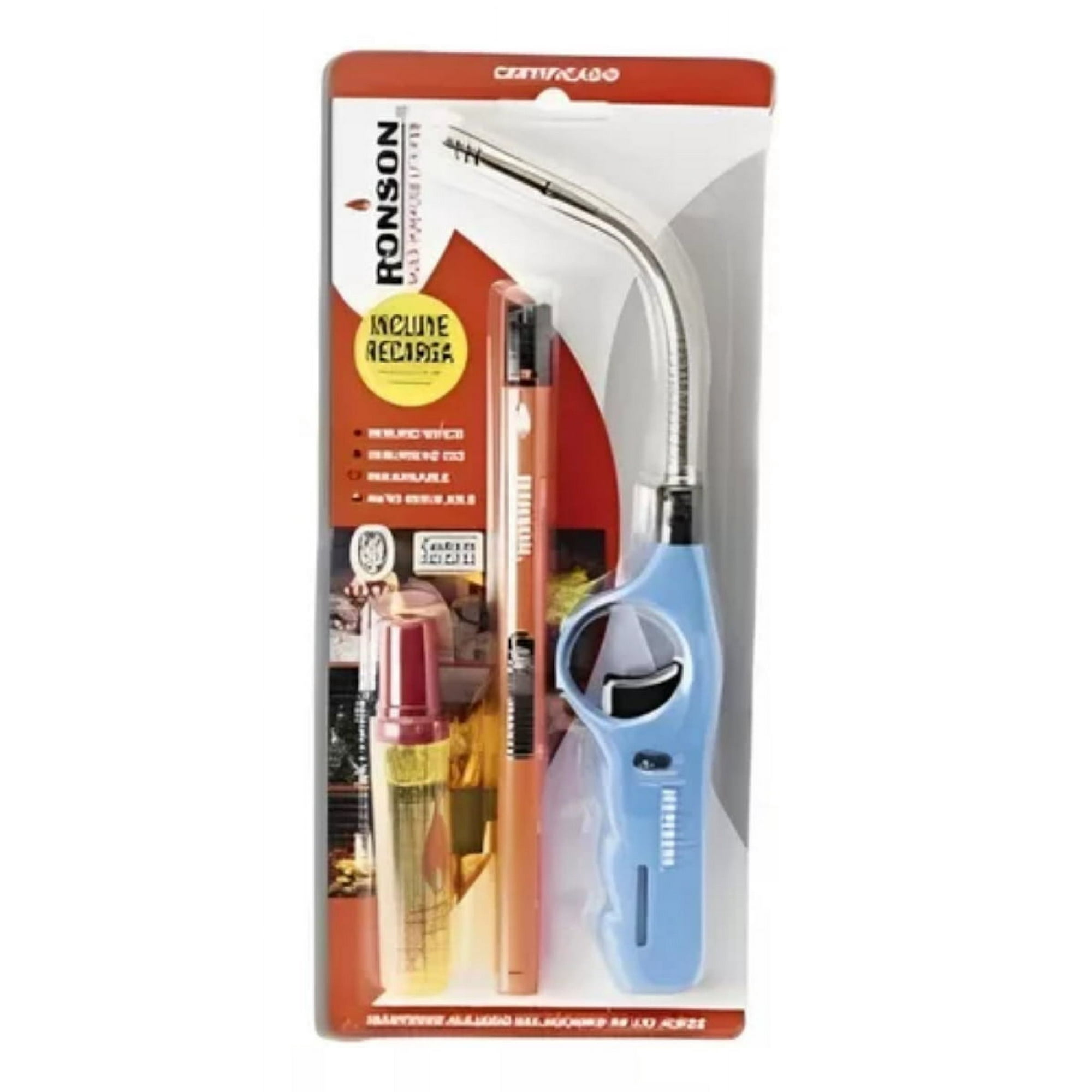 Chispero Encendedor De Cocina Tubo Flexible Incluye Slim y Gas 3 en 1 ...