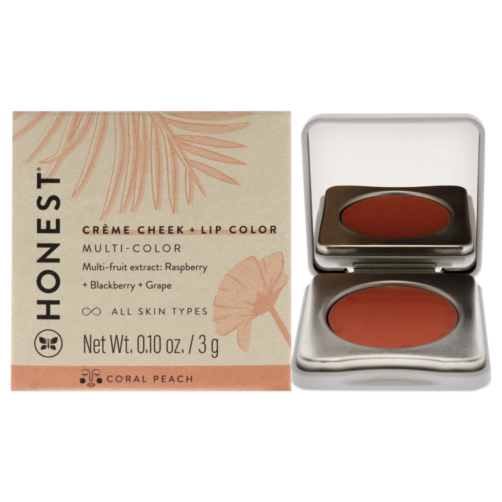 Crema Rubor de Mejilla Más Color de Labios - Melocotón Coral de Honest ...