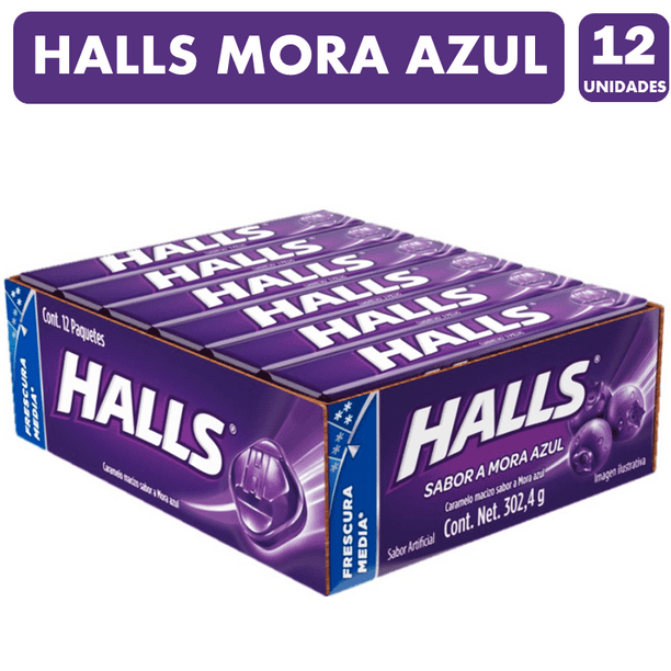 Halls Mora Azul - Caramelos (Caja Con 12 Unidades) | Lider