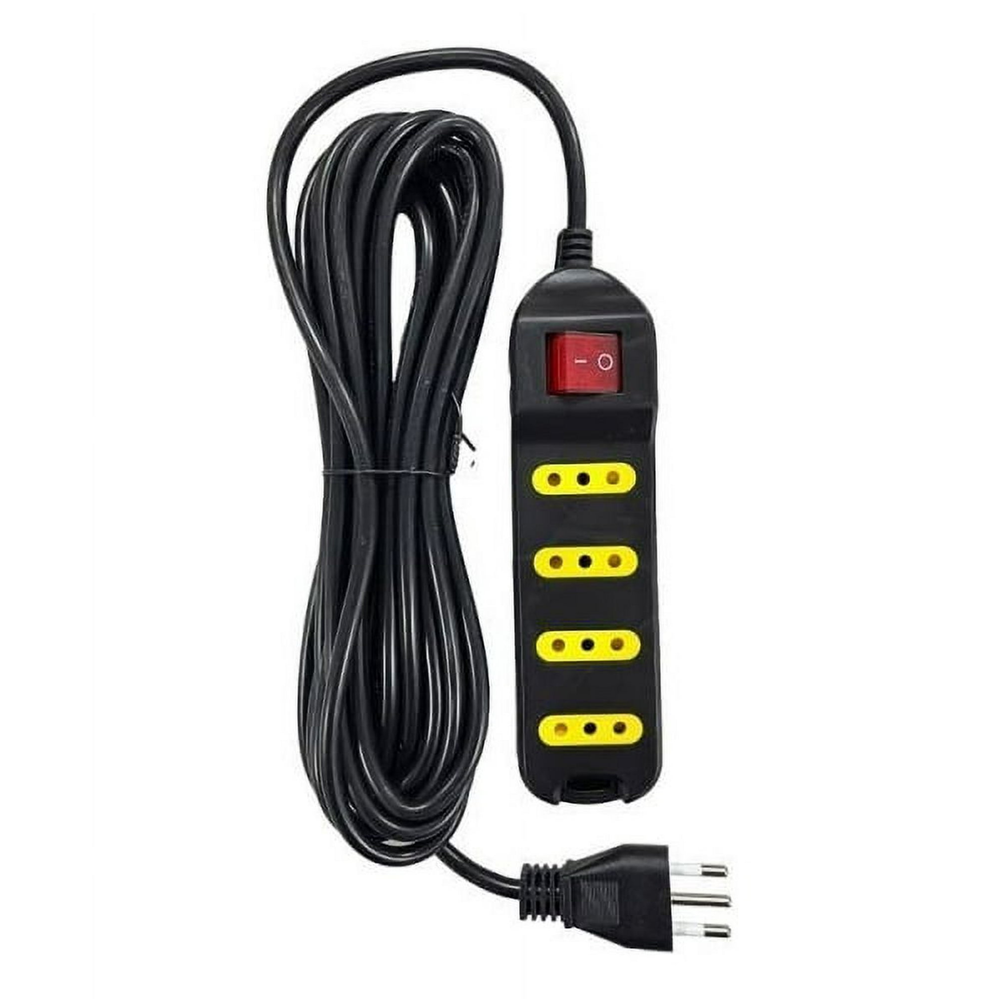 Alargador 5 Metros Zapatilla Eléctrica 4 Posiciones Switch | Lider