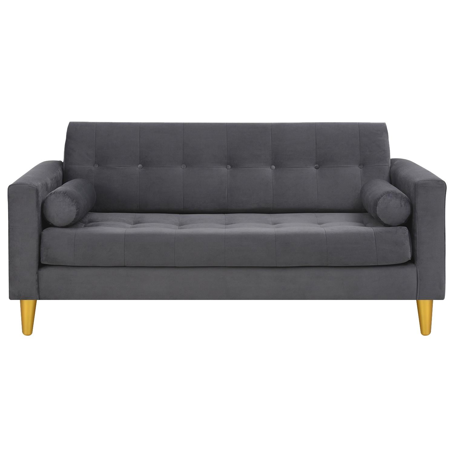 Sofa Retro 3C Felpa 01 Gris | Lider