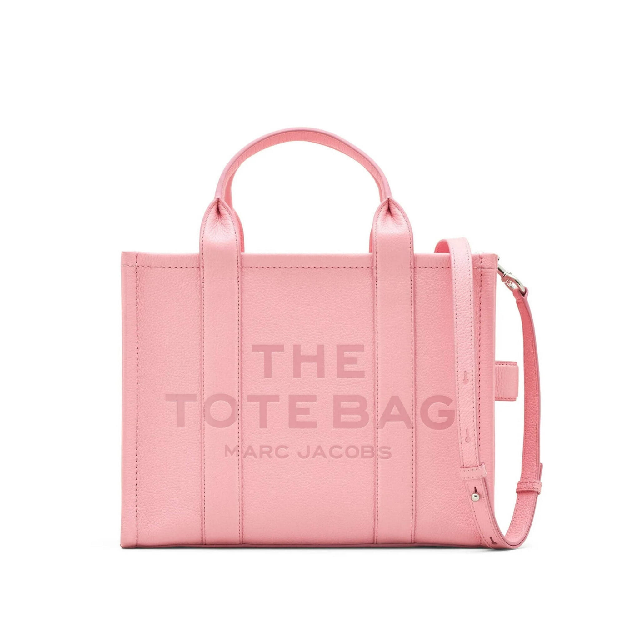 Cartera Marc Jacobs The Tote Bag Womens Pink Leather Detachable Strap ...