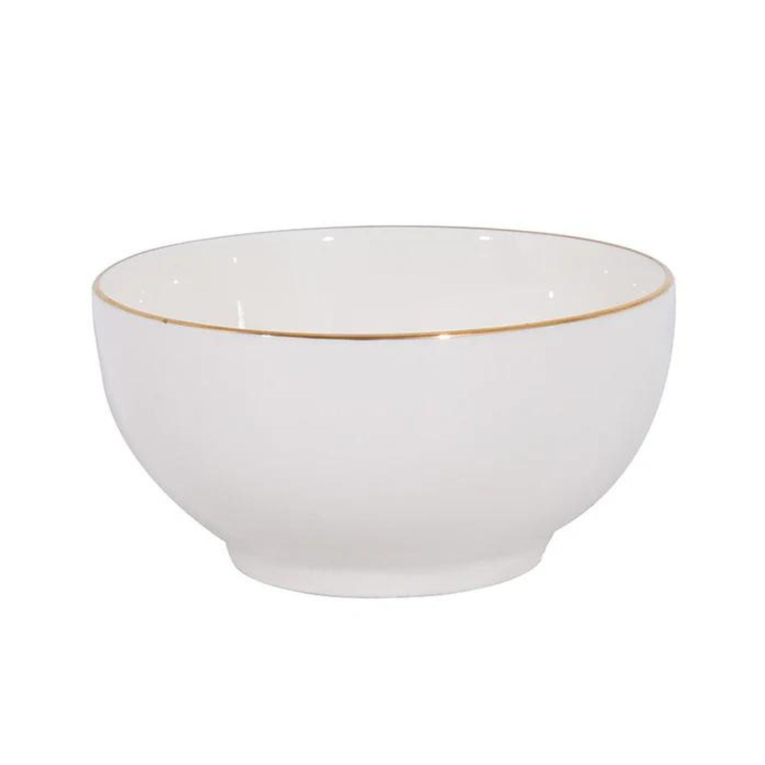 Bowl 15cm De Porcelana Royal Borde Dorado Menaje Cocina | Lider
