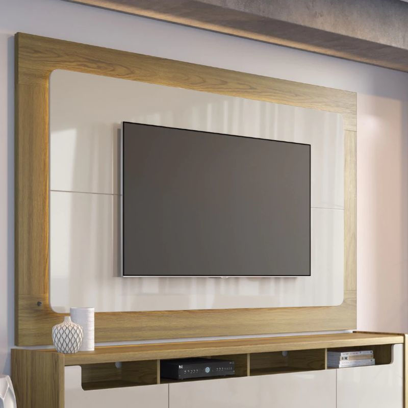 Living Combo Panel Mas Rack Oslo Blanco Tv 80' | Lider