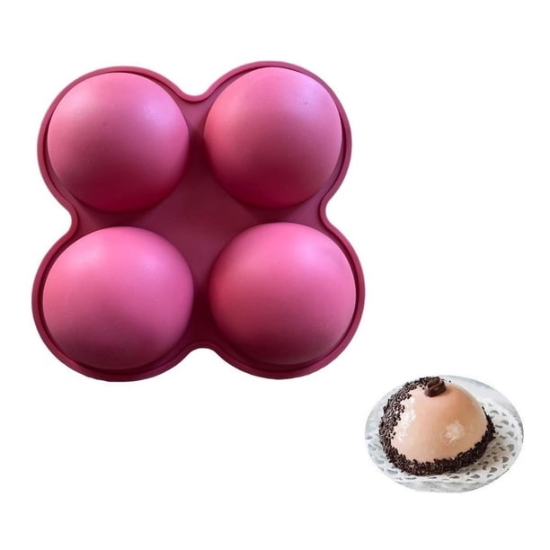 Molde De Silicona Esfera Molde Silicona 4 Media Esfera 7,5cm | Lider