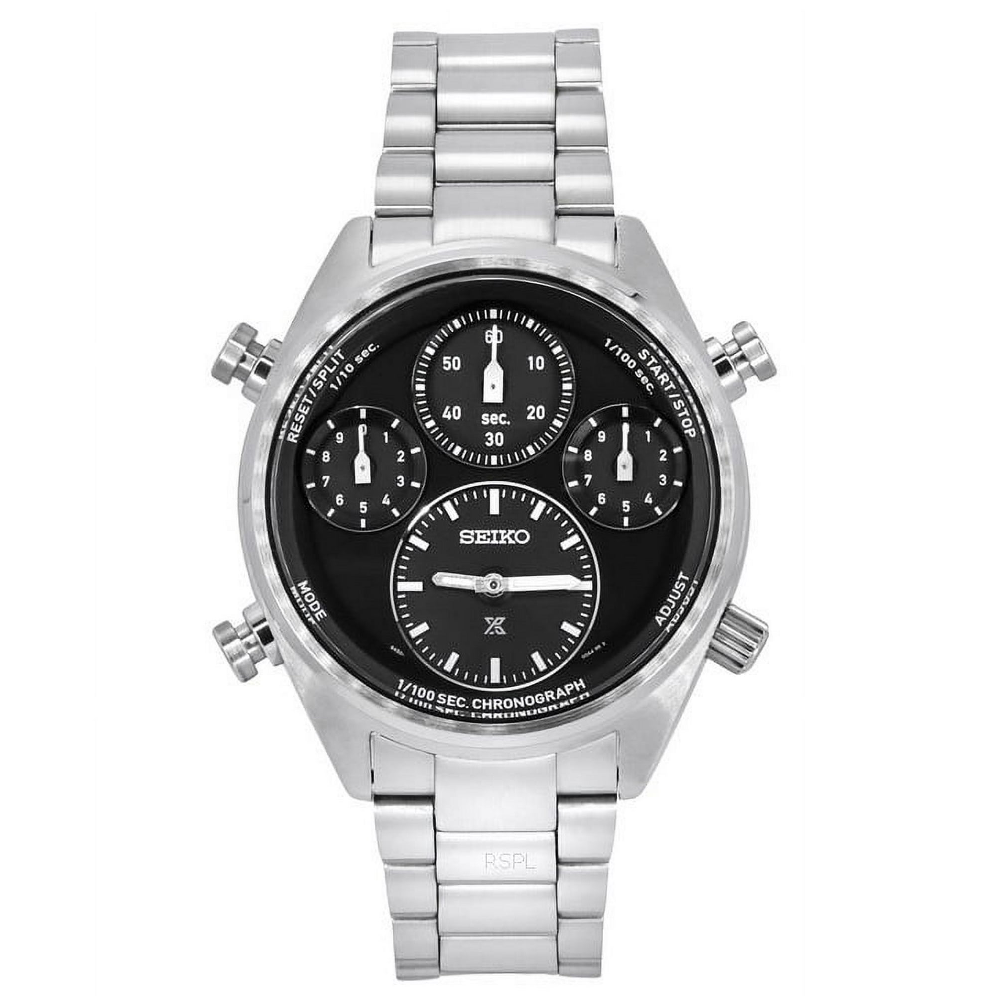 Reloj Seiko Prospex Speedtimer Chronograph Stainless Steel Black Dial ...