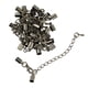12 conjunto corchete de langosta cadena extensor 5mm engaste tubo ...