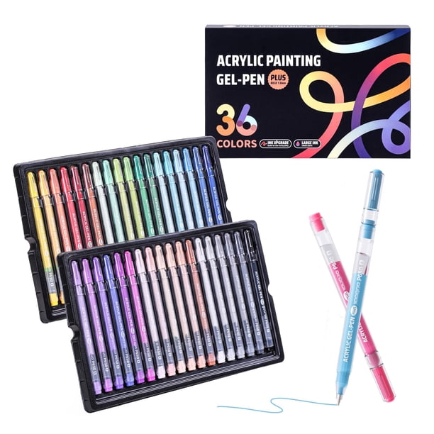 Plumas De Gel De 36 Colores Punta Fina De 1 0 Mm Para Adultos Y ...