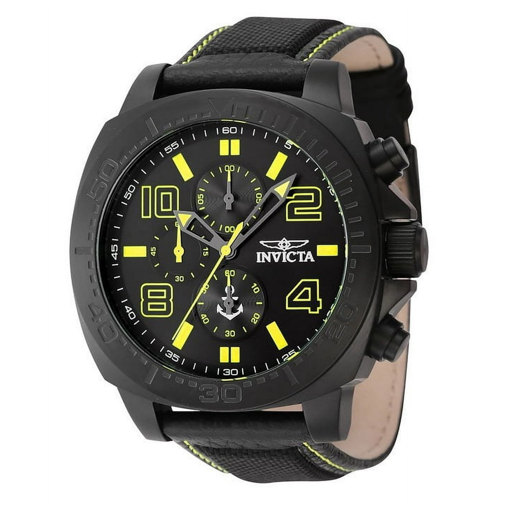 Reloj Invicta Ocean Voyage Chronograph Nylon Strap Black Dial Quartz ...