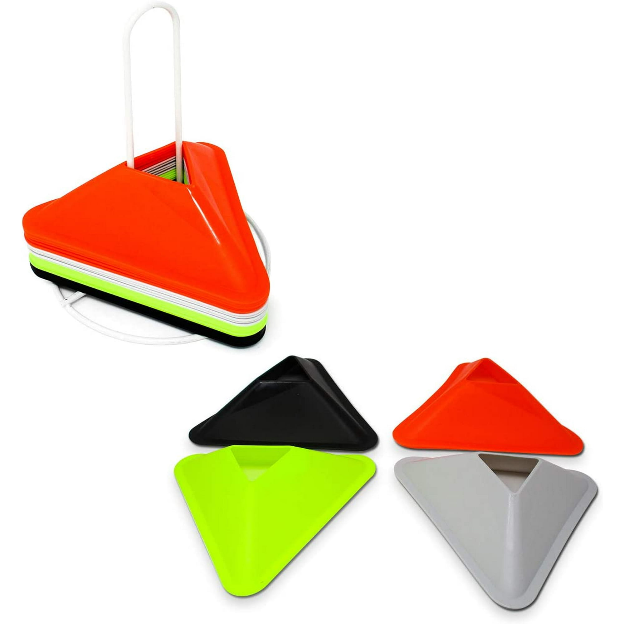 Cono Triangular Entrenamiento Coordinación Agilidad + Soporte - Set ...