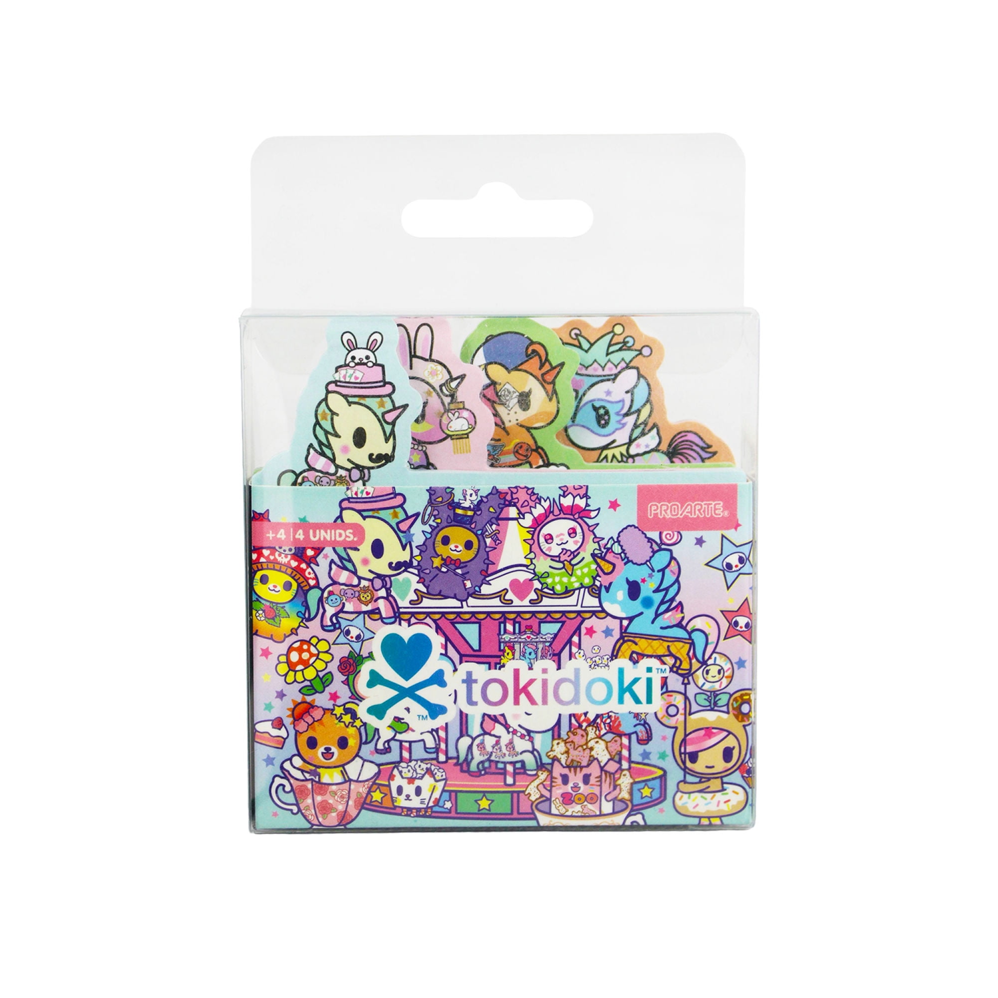 Toki doki set 4 notas adhesivas. 30hjs c/u proarte | Lider