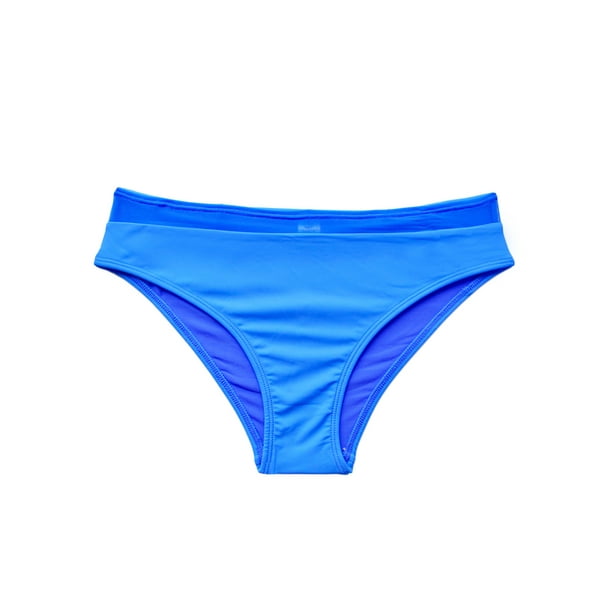 Bikini Calzón Con Transparencia Azul S | Lider