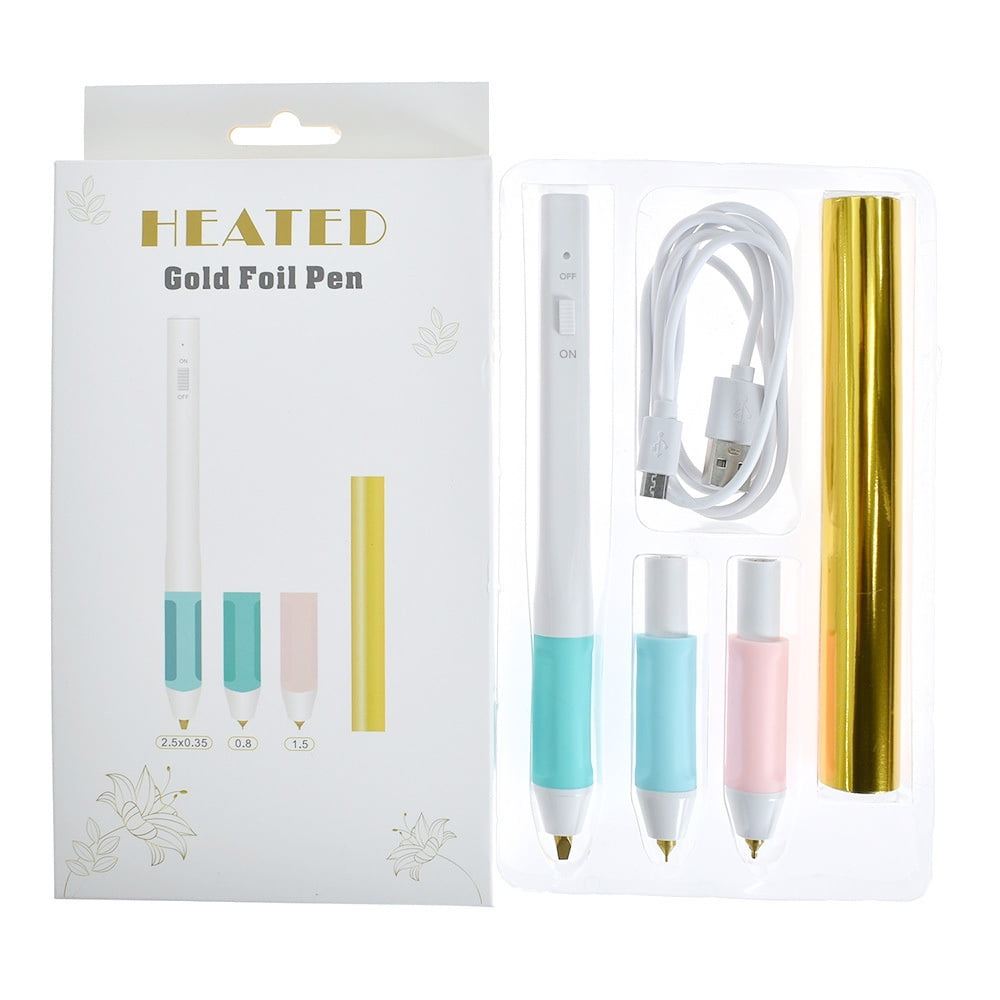Premium Handheld Heat Stamping Pen Set with Replaceable Heads - Create ...