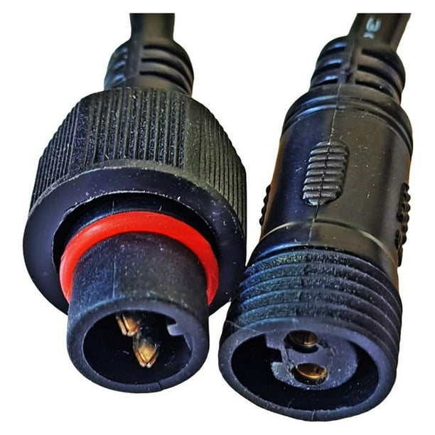 Cable Conector 2 Pine Cinta Led Circuitos Conexion Electrica negro | Lider