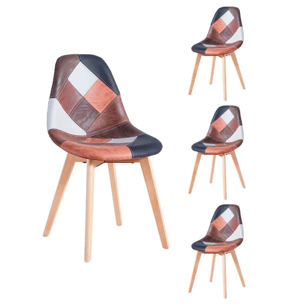 Pack 4 Silla Eames Patchwork Café | Lider