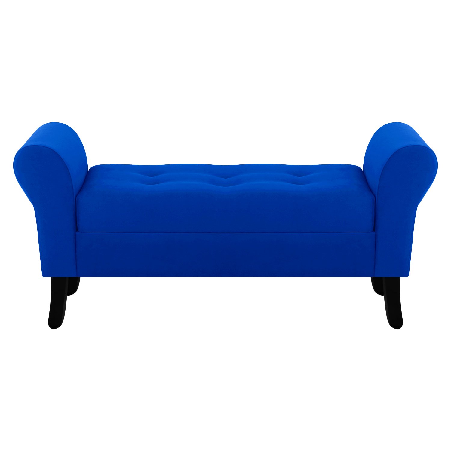 Banqueta Baul Lua 2c Felpa 20 Azul Rey | Lider