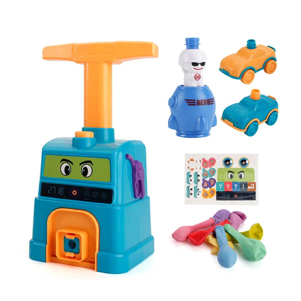 Bombin Inflador Globos Autos Cohete Juego Niños Celeste | Lider