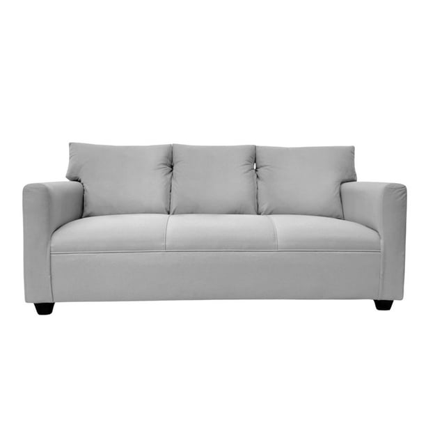 Sofa Imperio 3 Cuerpos Chenille Gris | Lider