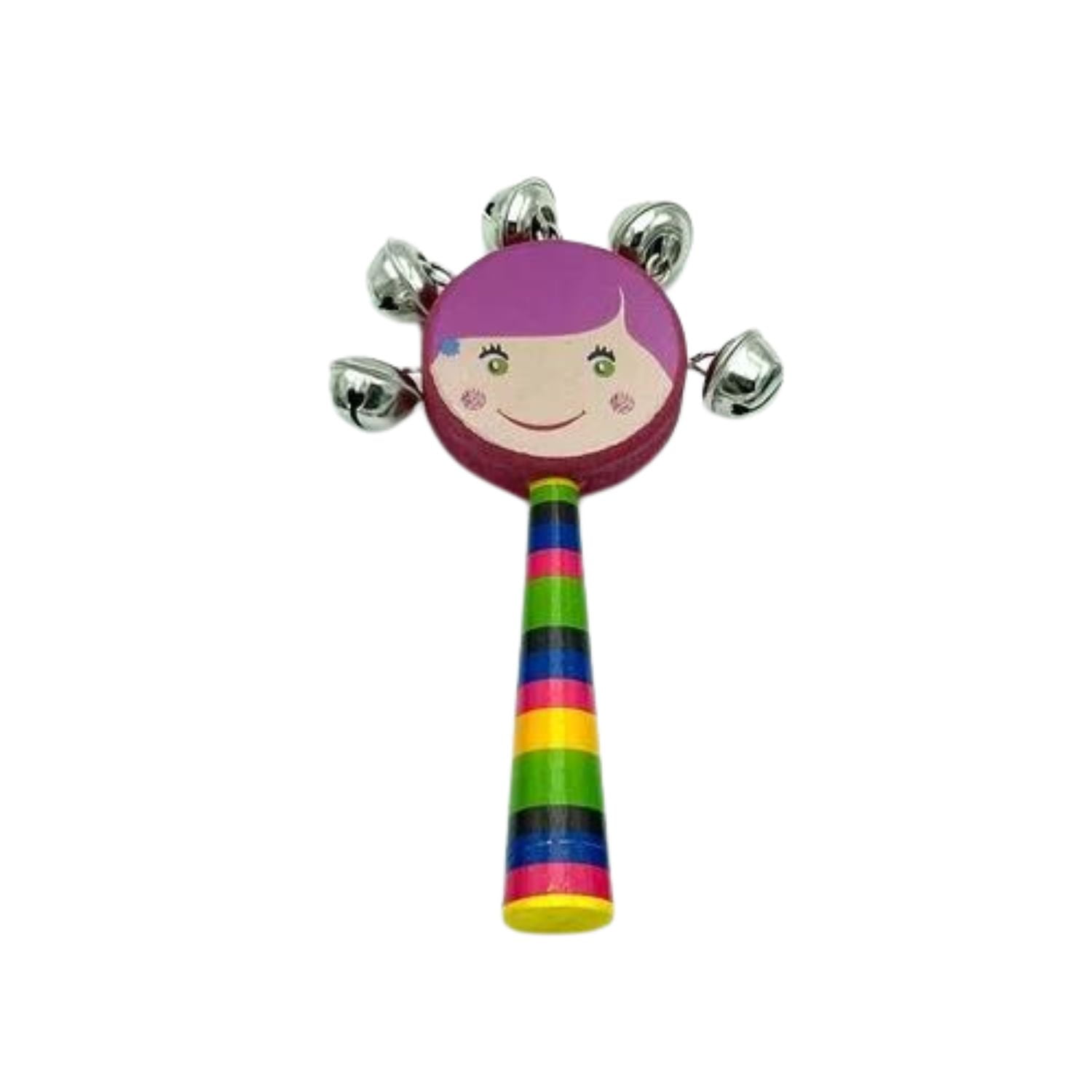 Cascabel Sonajero de Madera Rosa Instrumento Juguete para Niños | Lider