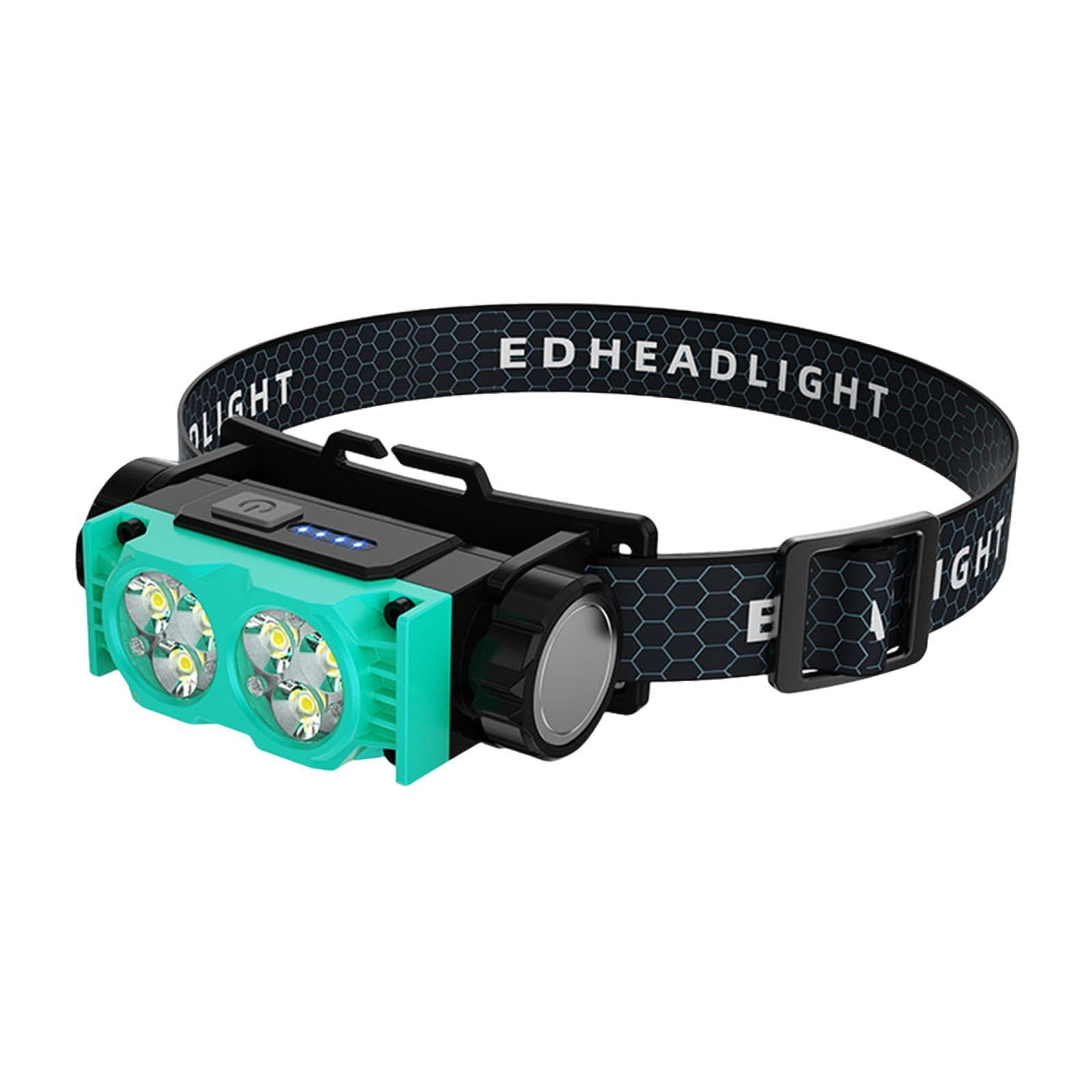 Linterna Frontal LED Recargable Por USB, Luz Frontal Para Exteriores ...