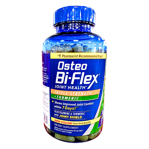 Osteo Bi-flex Triple Strength Glucosamina + Curcuma Turmeric 220 Tabs ...