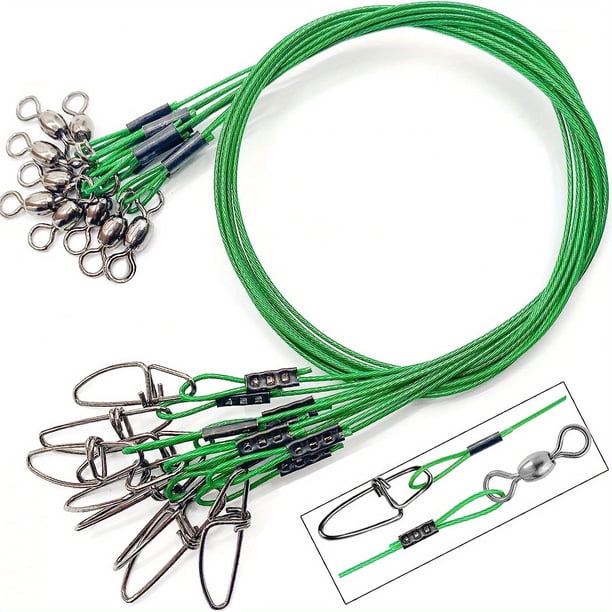 Xiao Hua Línea de pesca para bajo de línea, 40 unidades, verde, 50 cm ...
