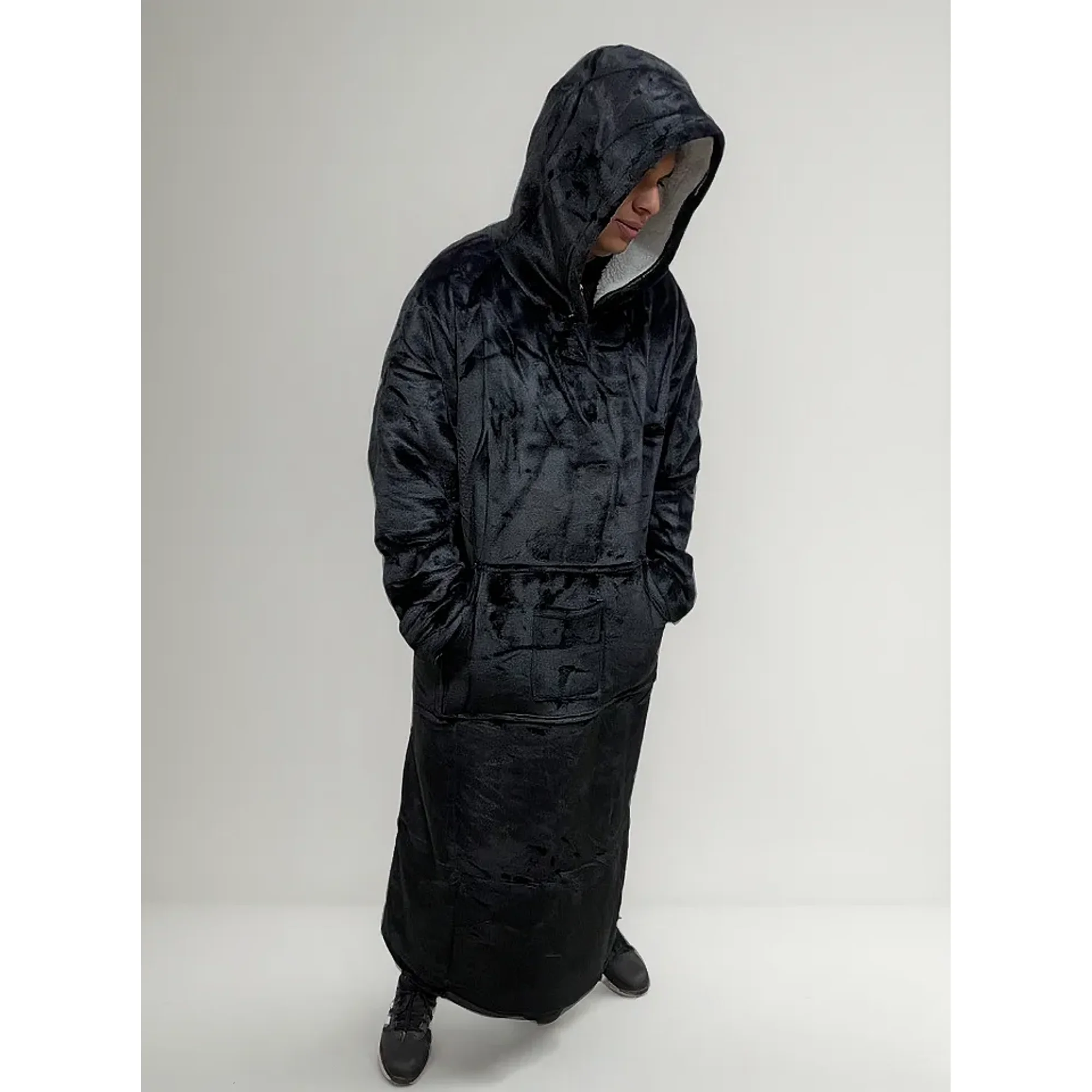 Super Extra Larga Maxi Poleron Felpa Capucha | Lider