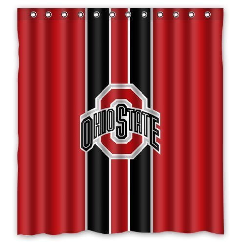 Cortina de ducha de los Ohio State Buckeyes, juego de cortina de baño ...