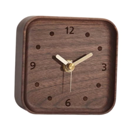 Reloj De Mesa De Madera Silencioso, Elegante Y Moderno,