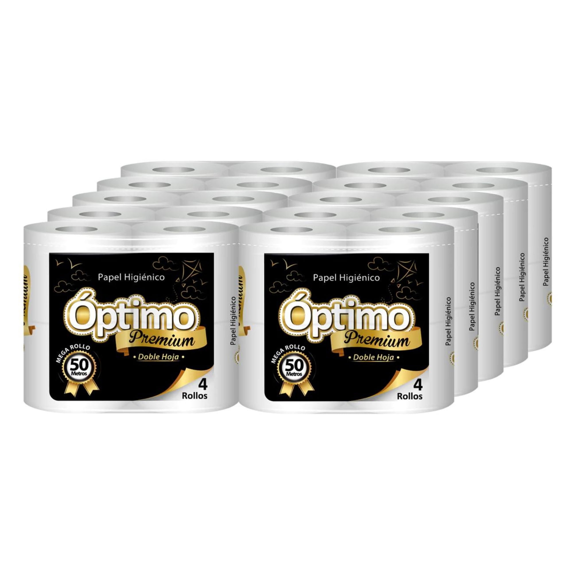 PAPEL HIGIENICO OPTIMO D/H 50 MTS 4X8 MANGA 32 UNID | Lider
