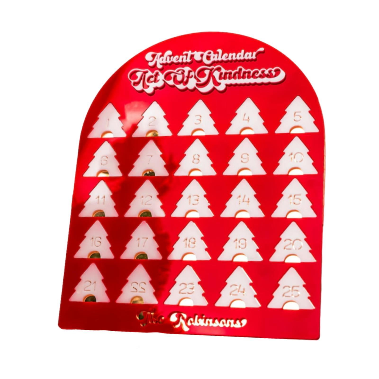 Calendario de Adviento para Navidad - 25 Días de Regalos, Rojo | Lider