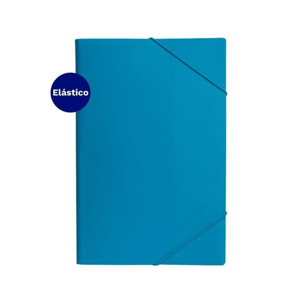 Carpeta Porta Documentos Con Elastico Oficio Celeste Lavoro | Lider